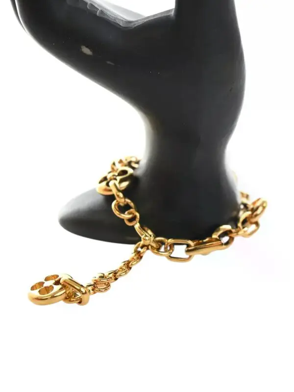LOUIS VUITTON 2000-2026 Plated Monogram Crazy In Lock Bracelet Costume Bracelet