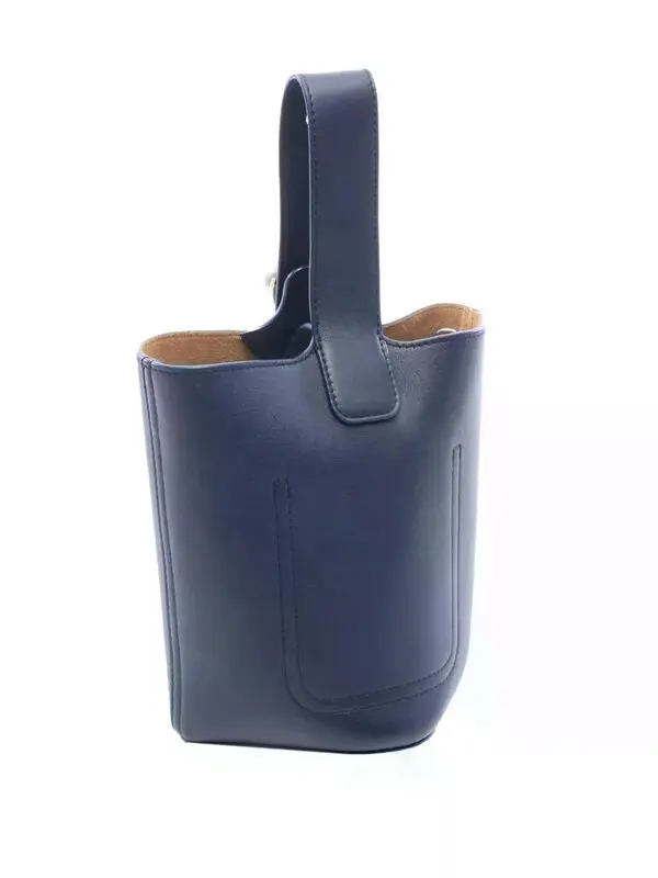 Loewe Calfskin Pebble Bucket Bag Satchel - Blue