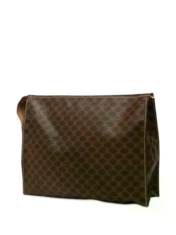 Celine 2006 Macadam Coated Canvas Clutch Bag