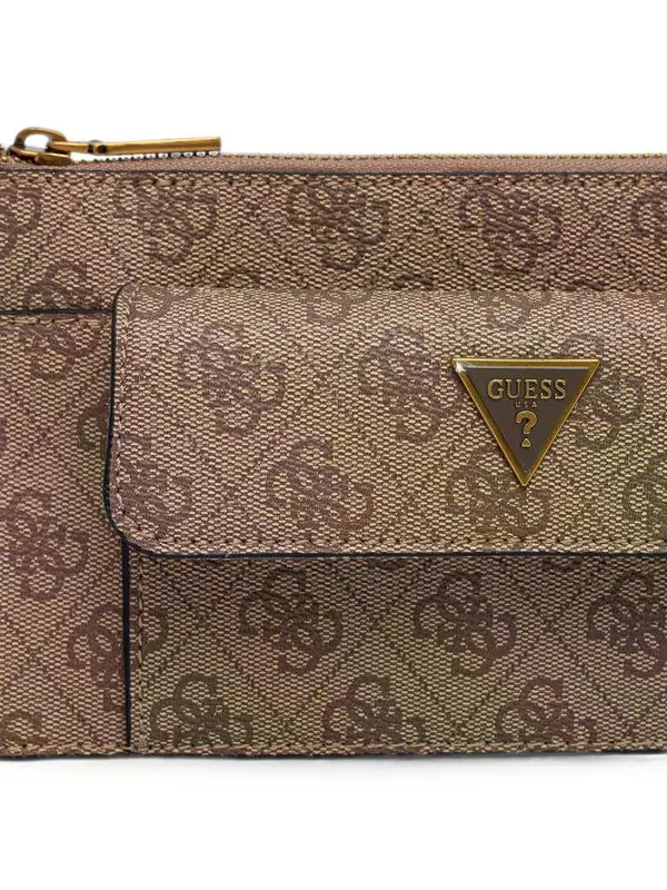 Guess Monogram-print Logo-plaque Belt Bag