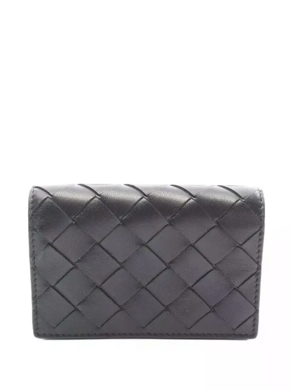Bottega Veneta Intrecciato Card Case - Black