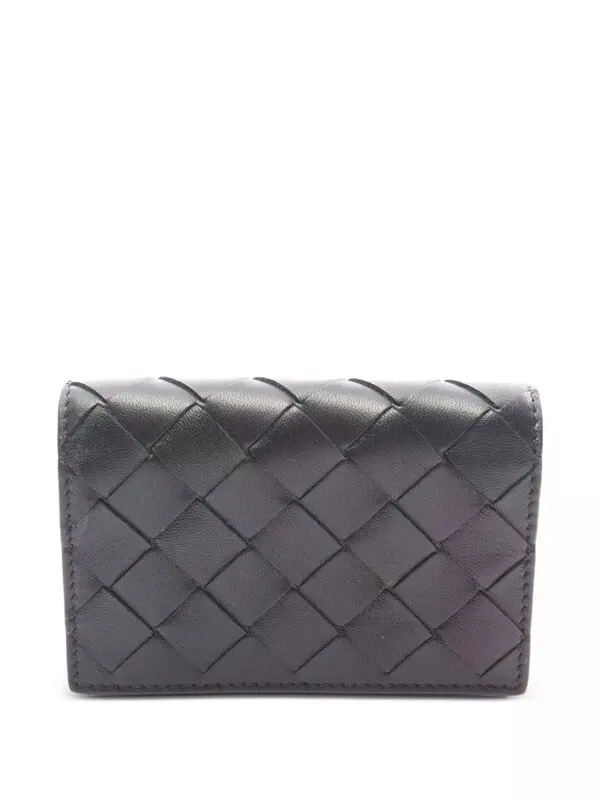 Bottega Veneta Intrecciato Card Case - Black