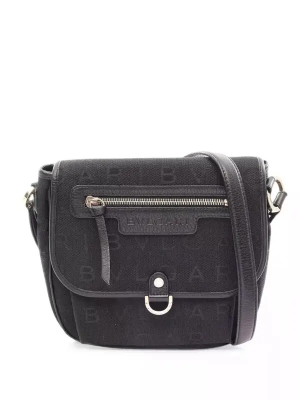 BVLGARI 2010s Maxilettere Shoulder Bag - Black