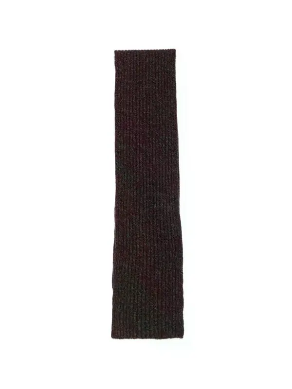 Agnona Ribbed-knit Scarf - Purple
