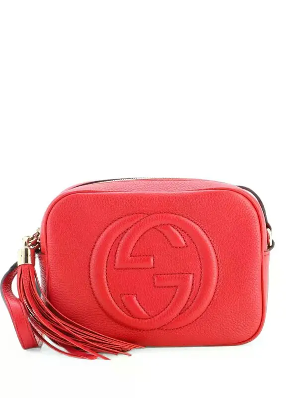 Gucci Soho Disco Leather Small Crossbody Bag - Red