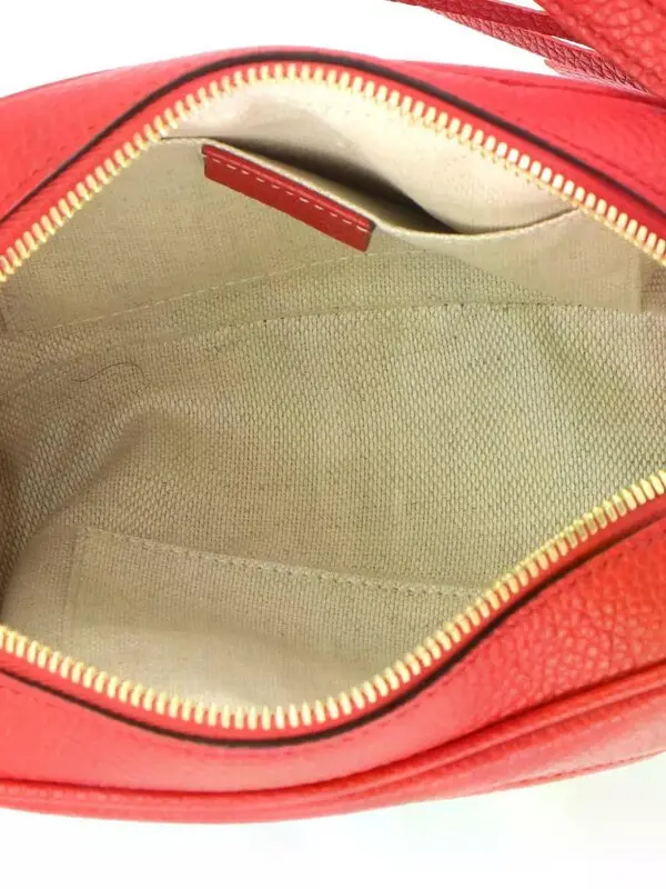 Gucci Soho Disco Leather Crossbody Bag - Red
