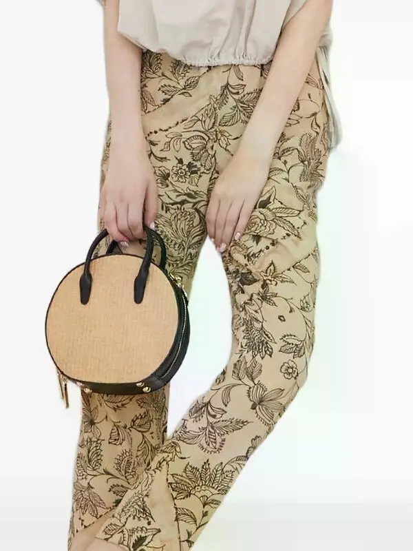 Sisley Floral-print High-waist Trousers