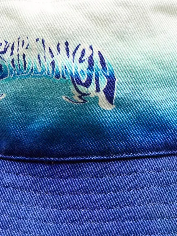 Casablanca Gradient Chin-strap Bucket Hat