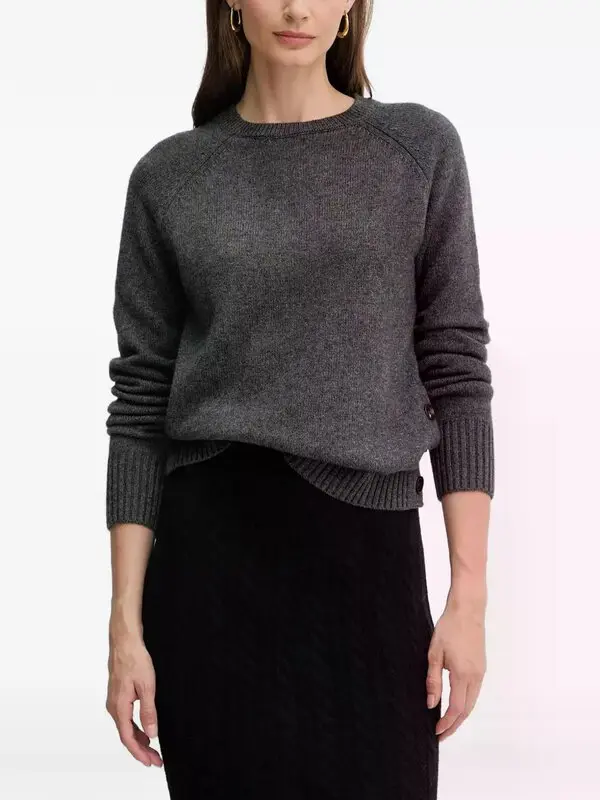 SILVIAN HEACH Button-detail Raglan-sleeve Sweater - Grey