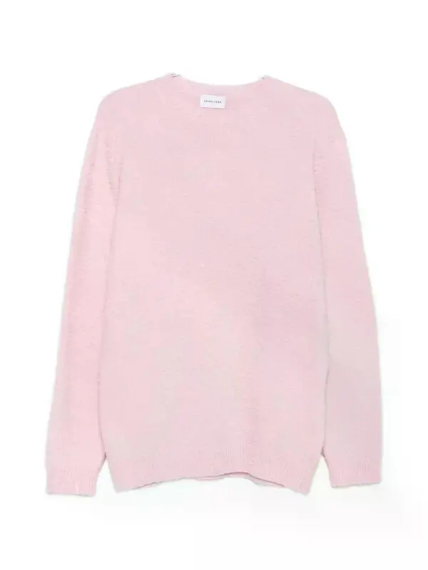 SCAGLIONE Bouclé-knit Sweater - Pink