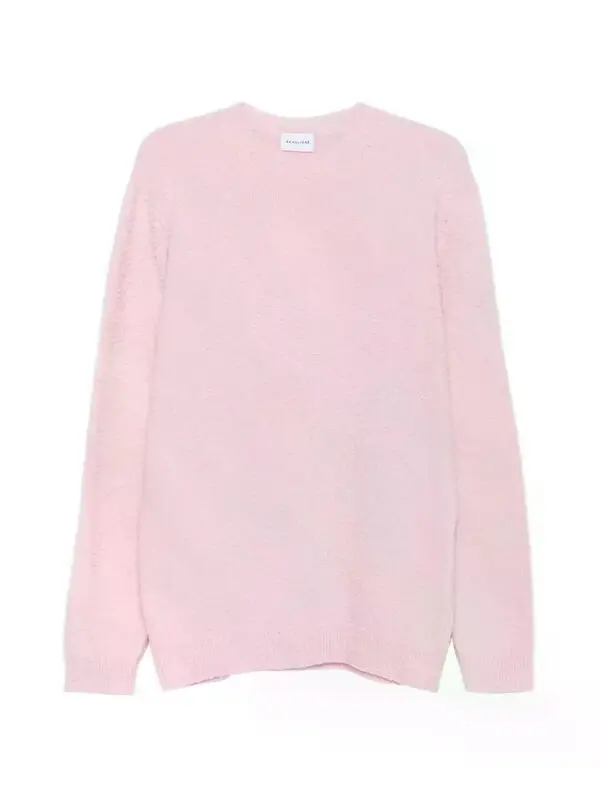 SCAGLIONE Bouclé-knit Crewneck Sweater