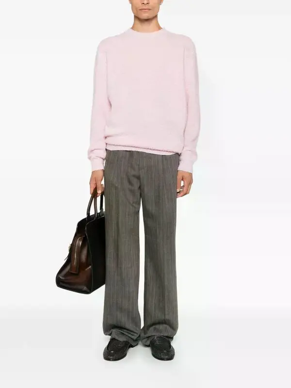 SCAGLIONE Bouclé-knit Crewneck Sweater