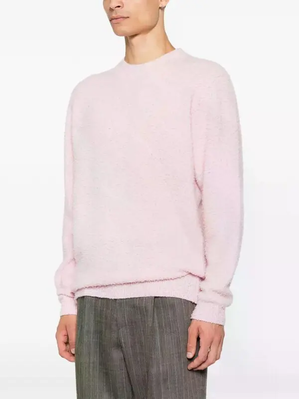 SCAGLIONE Bouclé-knit Crewneck Sweater