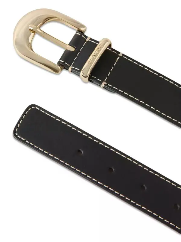 Claudie Pierlot Leather Eyelet Belt With Charms