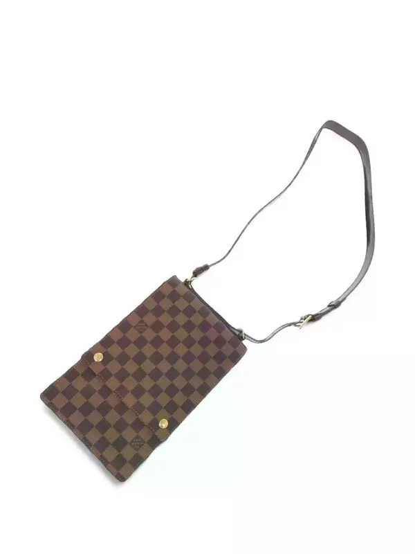 LOUIS VUITTON 2001 Damier Ebene Portobello Crossbody Bag