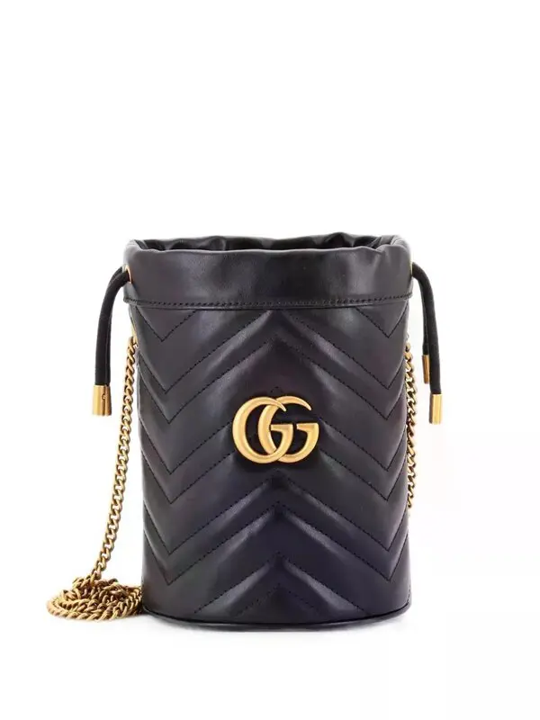 Gucci Gg Marmont Matelasse Leather Mini Bucket Bag