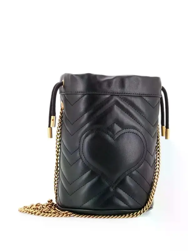 Gucci Gg Marmont Matelasse Leather Mini Bucket Bag