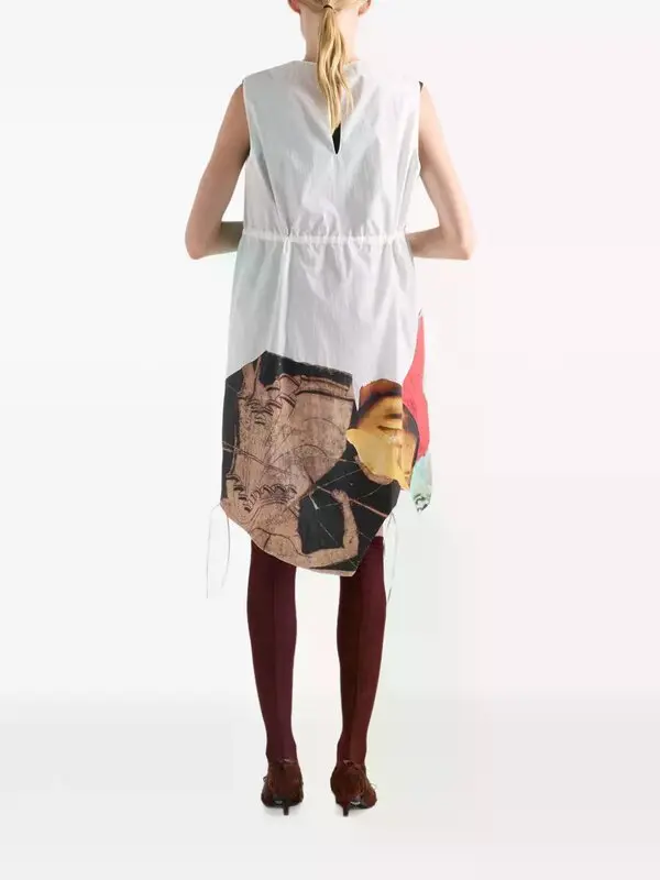 Prada Printed Compact Fabric Dress