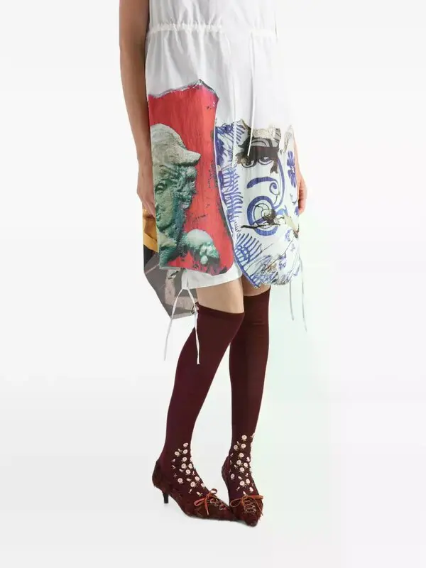 Prada Printed Compact Fabric Dress