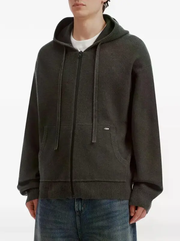 Izzue Logo-print Zip-up Hoodie