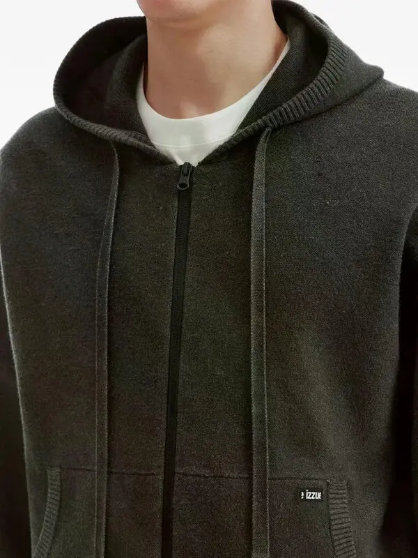 Izzue Logo-print Zip-up Hoodie