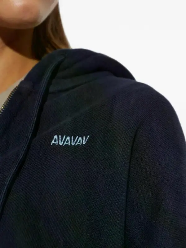 AVAVAV Logo-embroidered Zip-up Hoodie
