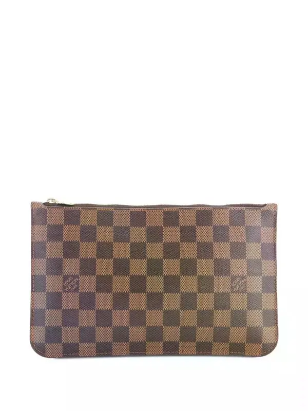 LOUIS VUITTON Damier Pochette Clutch Bag - Brown