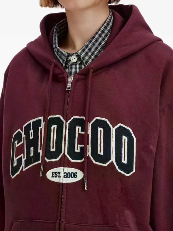 CHOCOOLATE Logo-patch Zip-fastening Sweatshirt