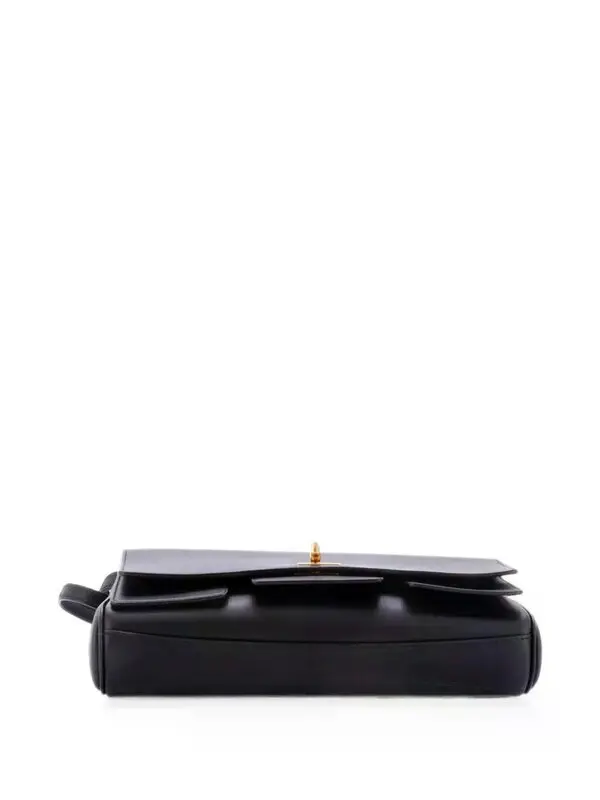 Balenciaga Bel Air Top Handle Flap Leather Shoulder Bag