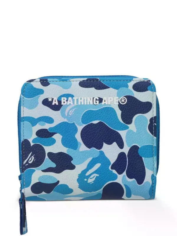 A BATHING APE Abc Camo Wallet - Blue