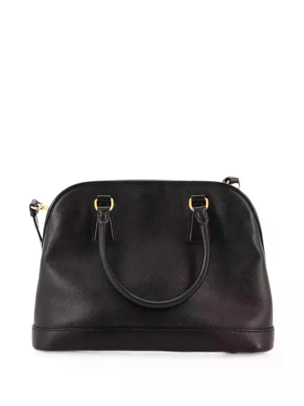 Prada Open Promenade Bag Saffiano Leather Medium Tote Bag - Black