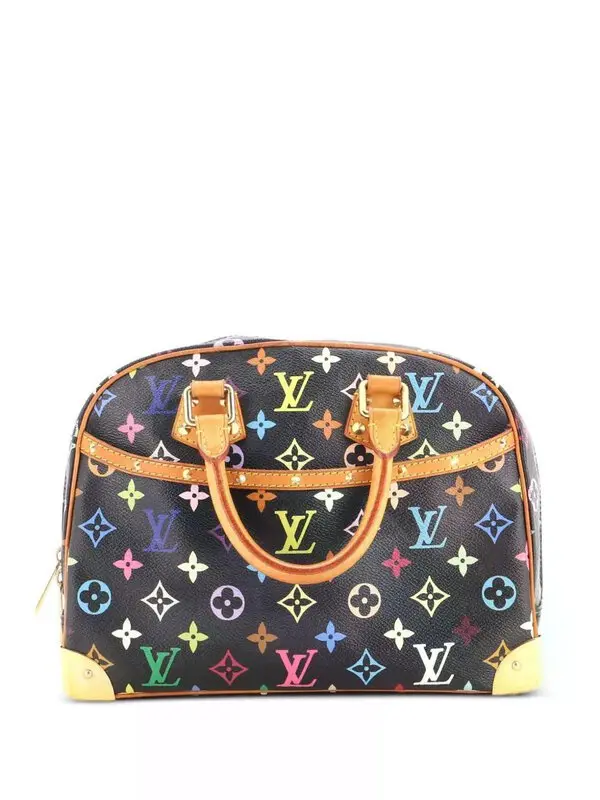 LOUIS VUITTON Monogram Multicolor Trouville Handbag Satchel - Black