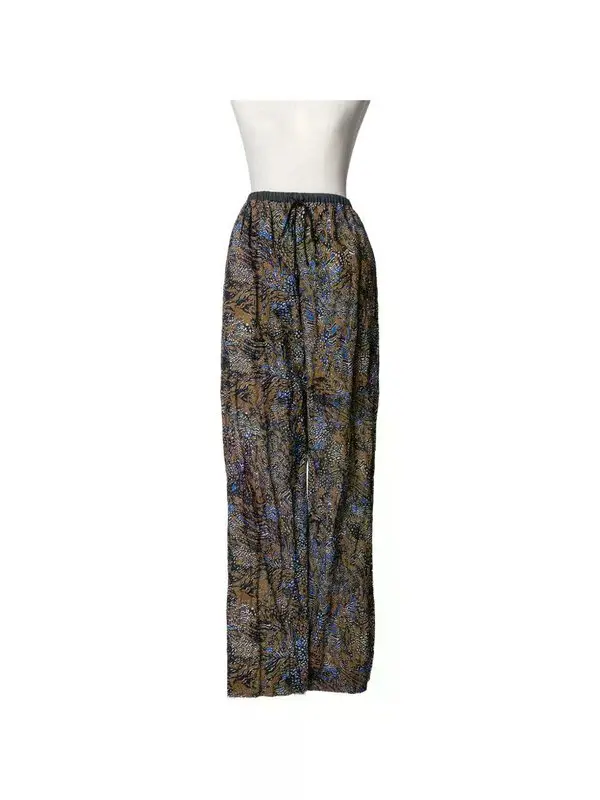MULLER OF YOSHIOKUBO Strata-patterned Trousers - Blue