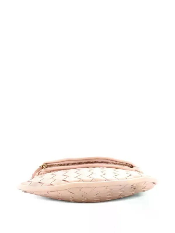 Bottega Veneta Gemelli Intrecciato Leather Shoulder Bag - Pink