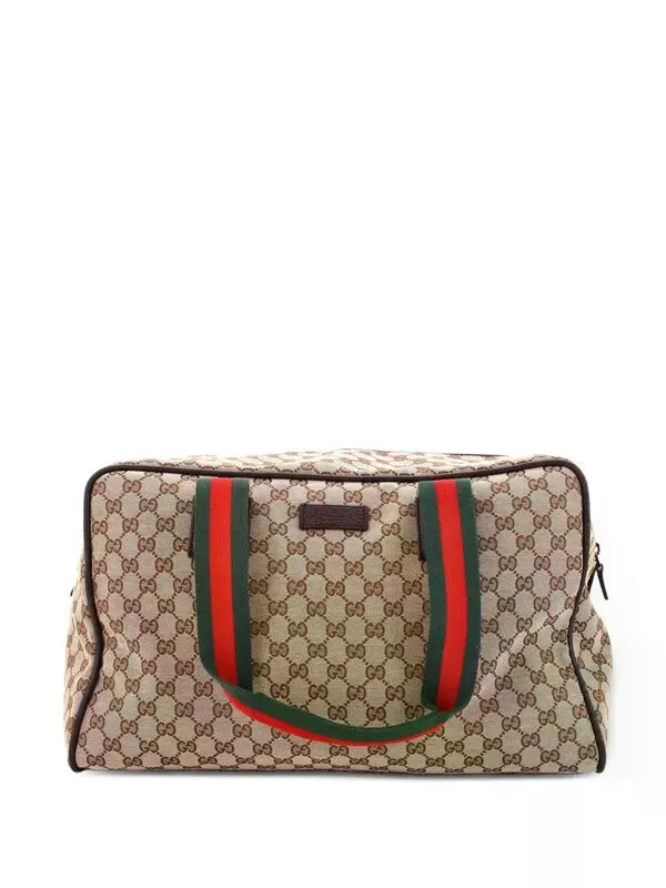 Gucci Gg Canvas Travel Bag - Brown