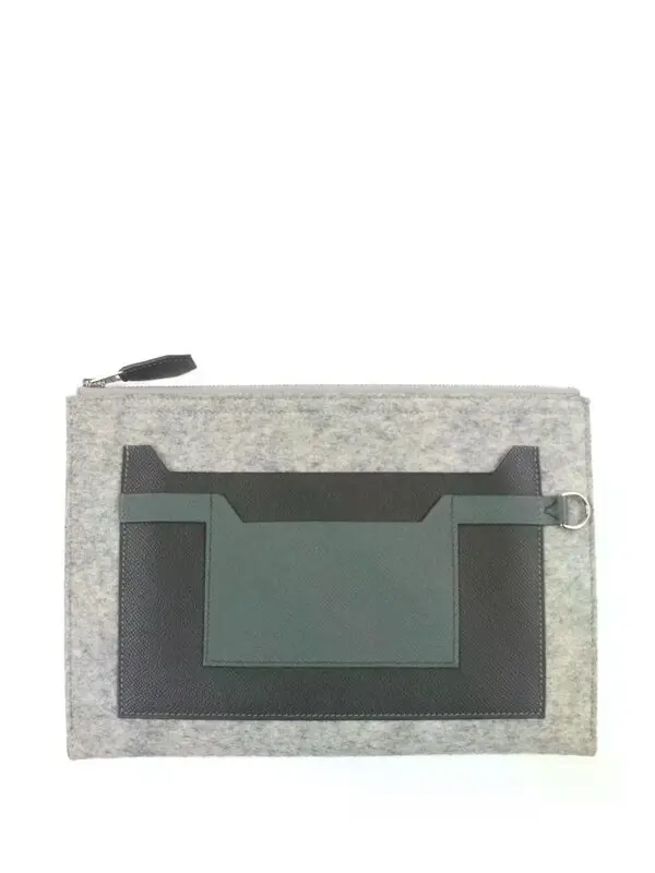 Hermès 2019 Epsom And Felt Toodoo 29 Clutch Bag