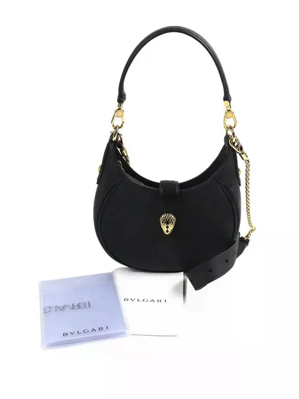 BVLGARI 2010-2026 Medium Leather Serpenti Ellipse Satchel