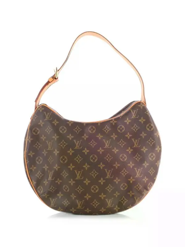 LOUIS VUITTON Croissant Handbag Monogram Canvas Gm Hobo Bag - Brown