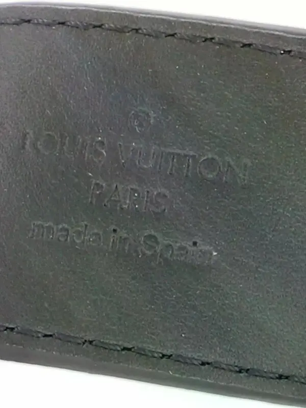 LOUIS VUITTON Signature Pocket Monogram Shadow Giant Taurillon Leather Belt Bag - Black