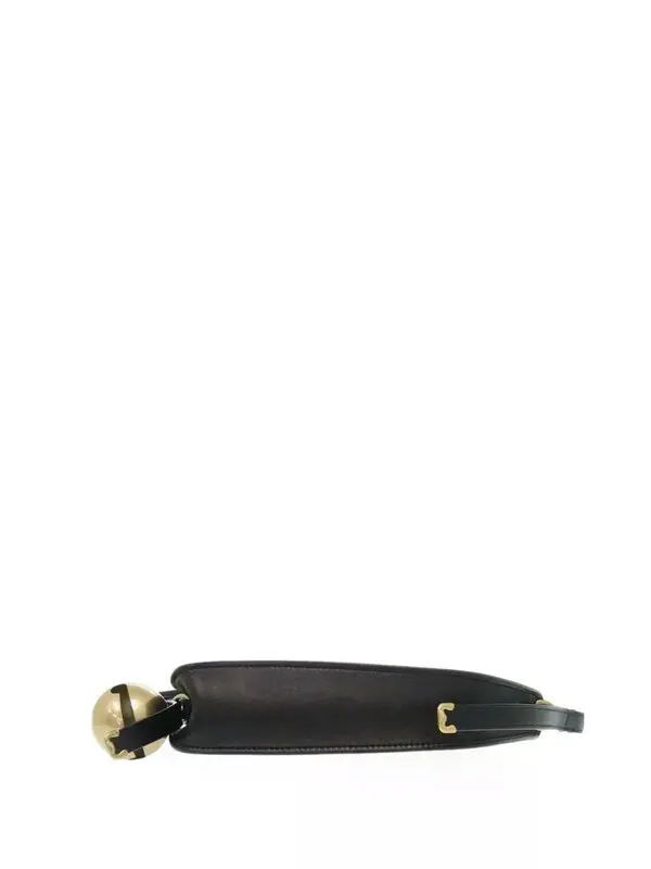 Burberry Lambskin Shield Shoulder Bag - Black