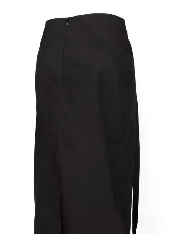 BOHEMSEO Buckle-detail Wrap Midi Skirt