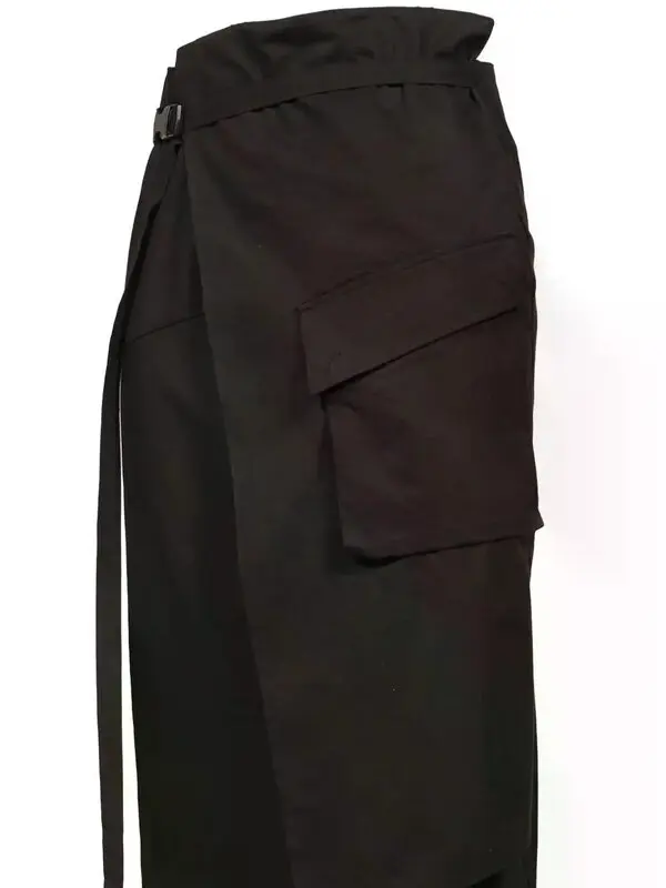 BOHEMSEO Buckle-detail Wrap Midi Skirt