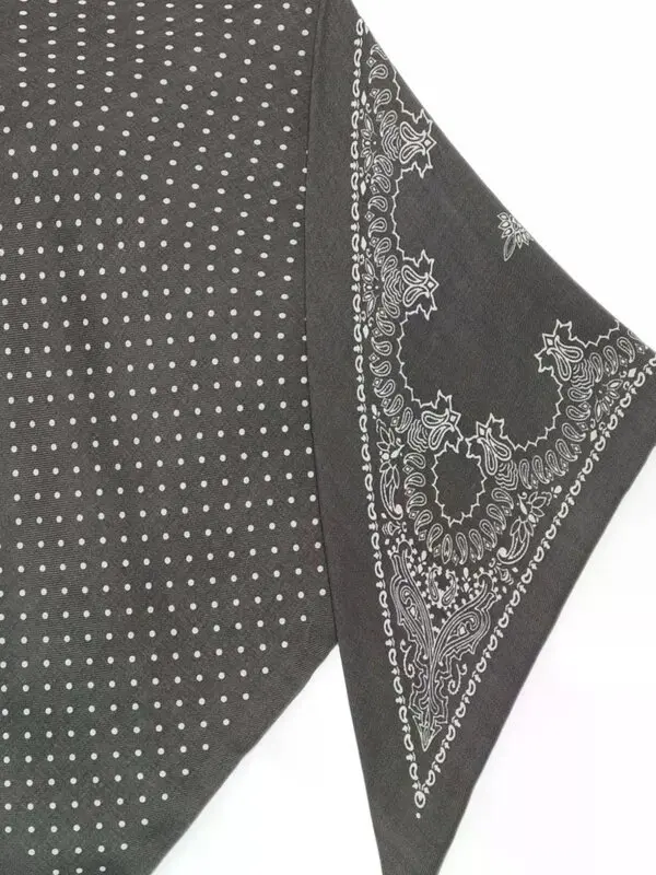 Destin Polka-dot Paisley-print Scarf