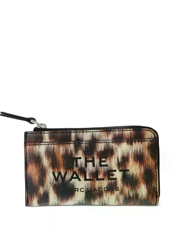 Marc Jacobs Leopard-print Leather Wallet - Brown