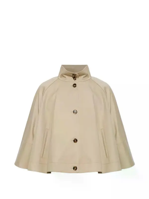 Max Mara Gabardine Cape - Neutrals