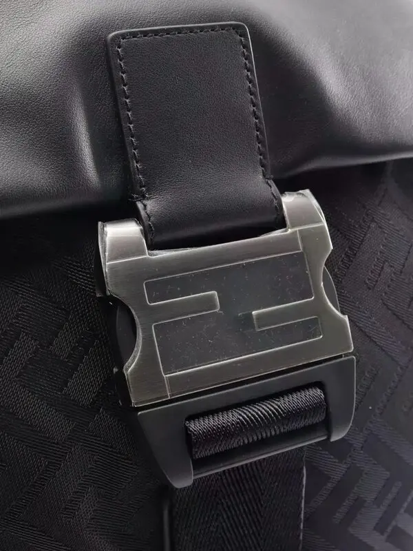 Fendi Flux Buckle Backpack