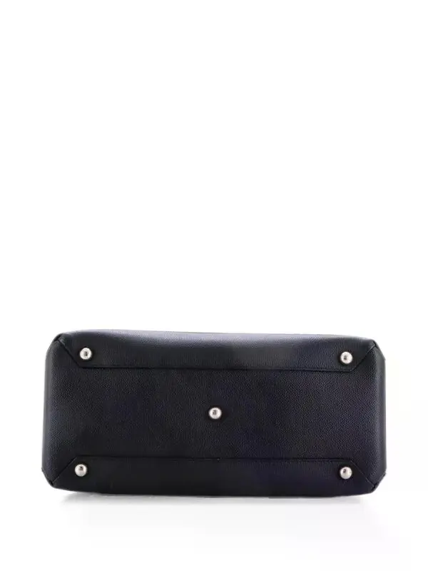 Burberry Banner Leather Tote Bag - Black
