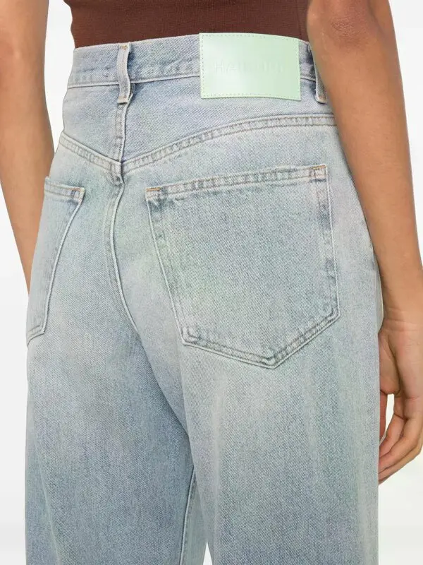 HAIKURE Distressed Wide-leg Jeans