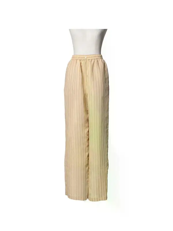 MULLER OF YOSHIOKUBO Stripe-print Elasticated Trousers - Neutrals