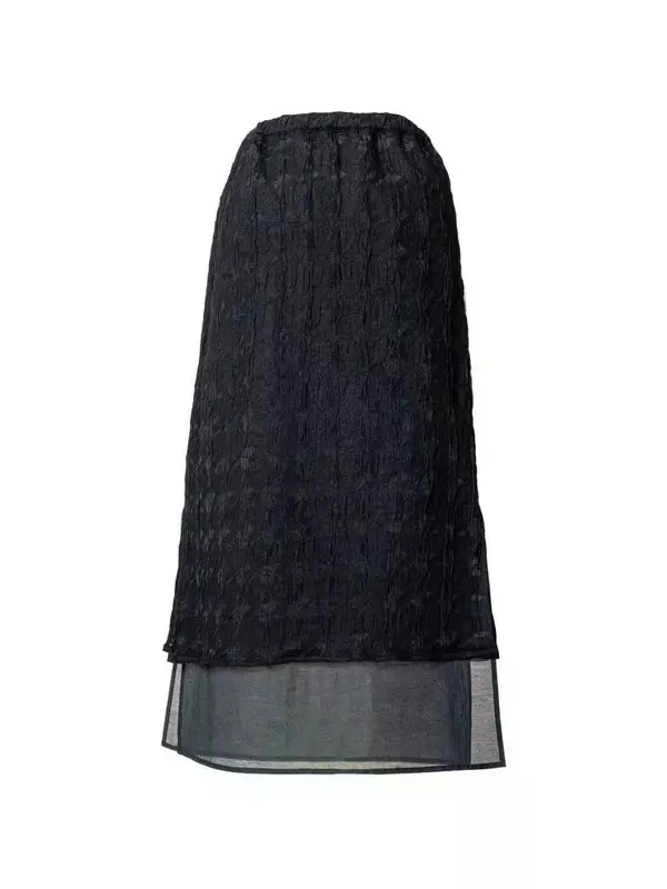 MULLER OF YOSHIOKUBO Textured Midi Skirt